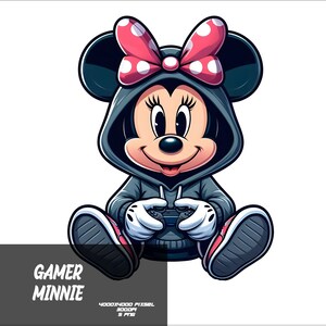 5 PNG Gamer Minnie Png Mouse Splash and Watercolor Png Minnie ...