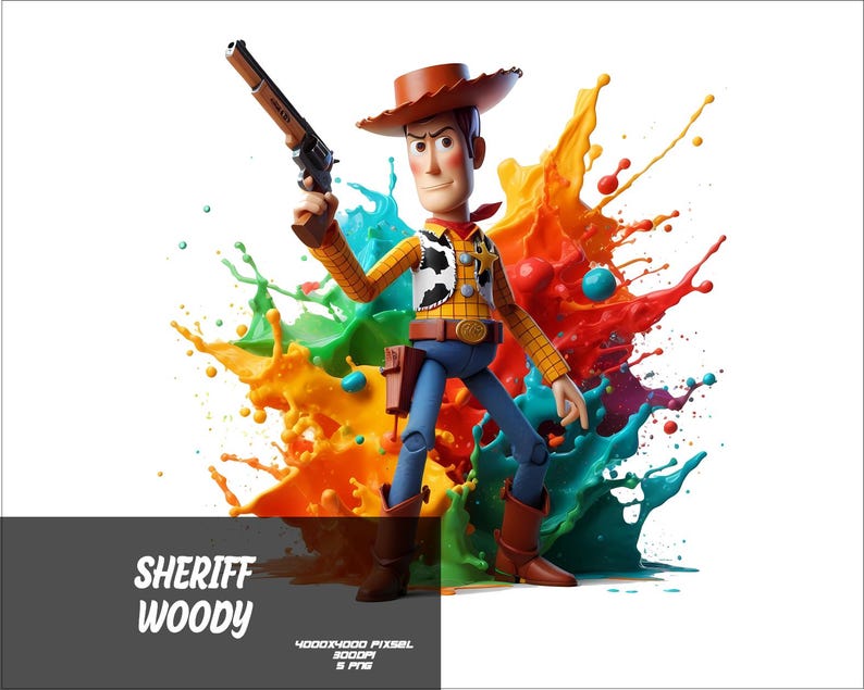 5 PNG Toy Story Woody Png Sheriff Woody Splash and Watercolor Png Toy ...