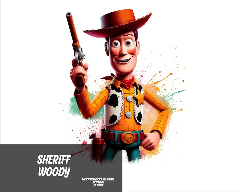 5 PNG Toy Story Woody Png Sheriff Woody Splash and Watercolor Png Toy ...
