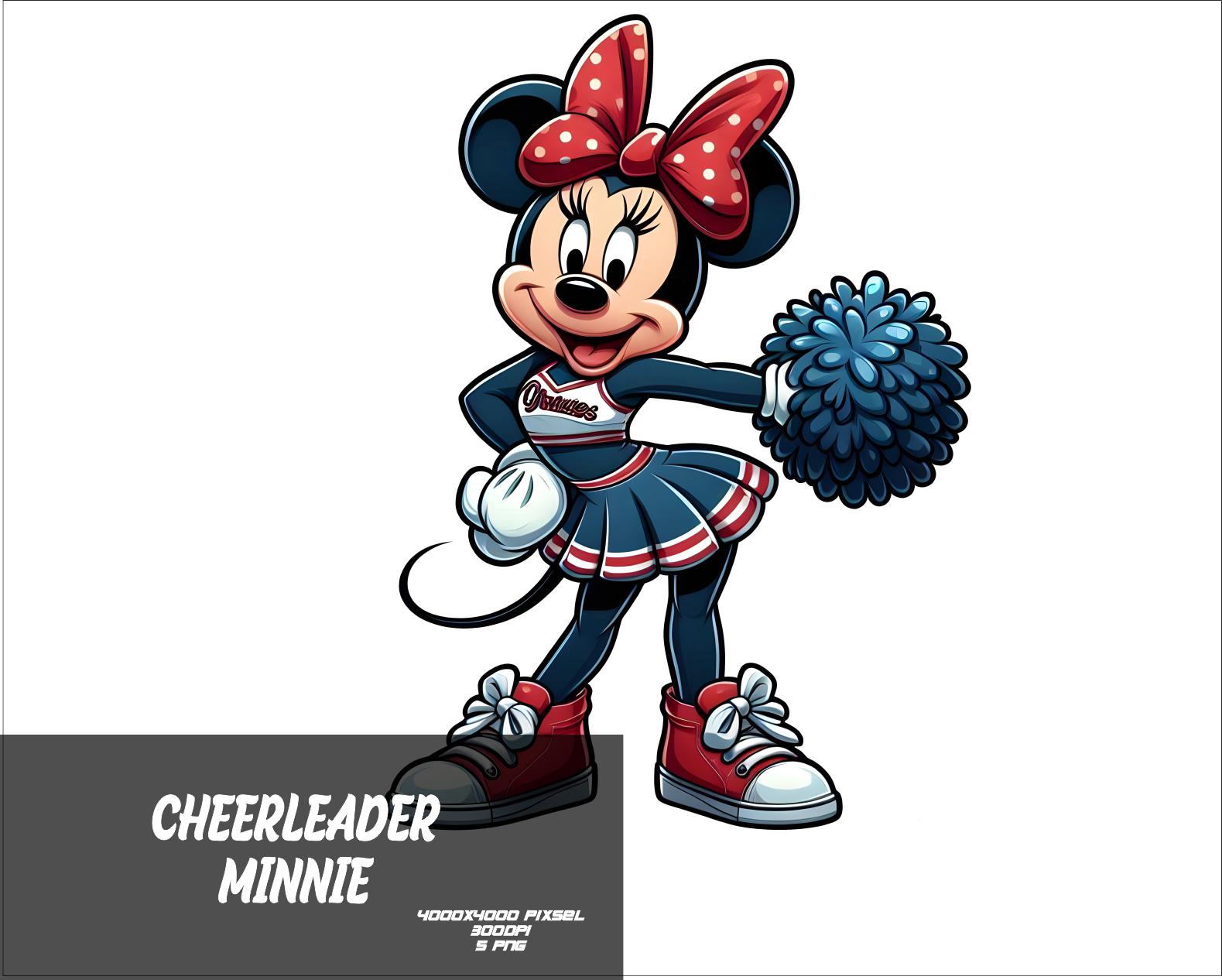 5 PNG Cheer-leader Minnie Png Mouse Splash and Watercolor Png Minnie ...