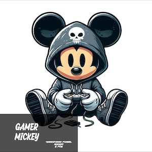5 PNG Gamer Mickey Png Mouse Splash and Watercolor Png Mickey ...