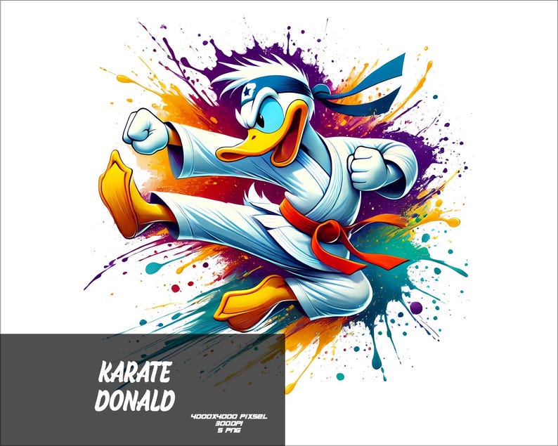 5 PNG Karatecher Donald Png Splash and Watercolor Png Duck Transparent ...