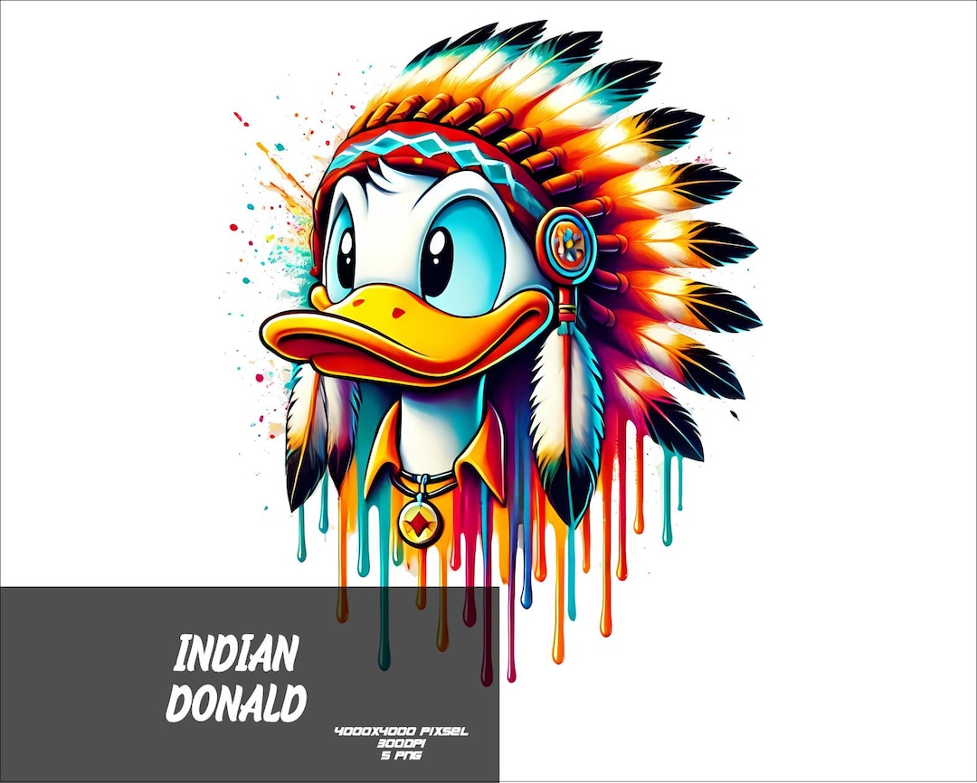 5 PNG Indian Donald Png Splash and Watercolor Png Indian Duck ...