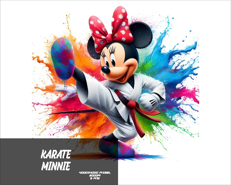5 PNG Karatecher Minnie Png Mouse Splash and Watercolor Png Minnie ...