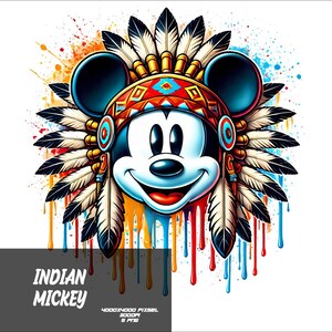 5 PNG Indian Mickey Png Indian Mouse Splash and Watercolor Png Mickey ...