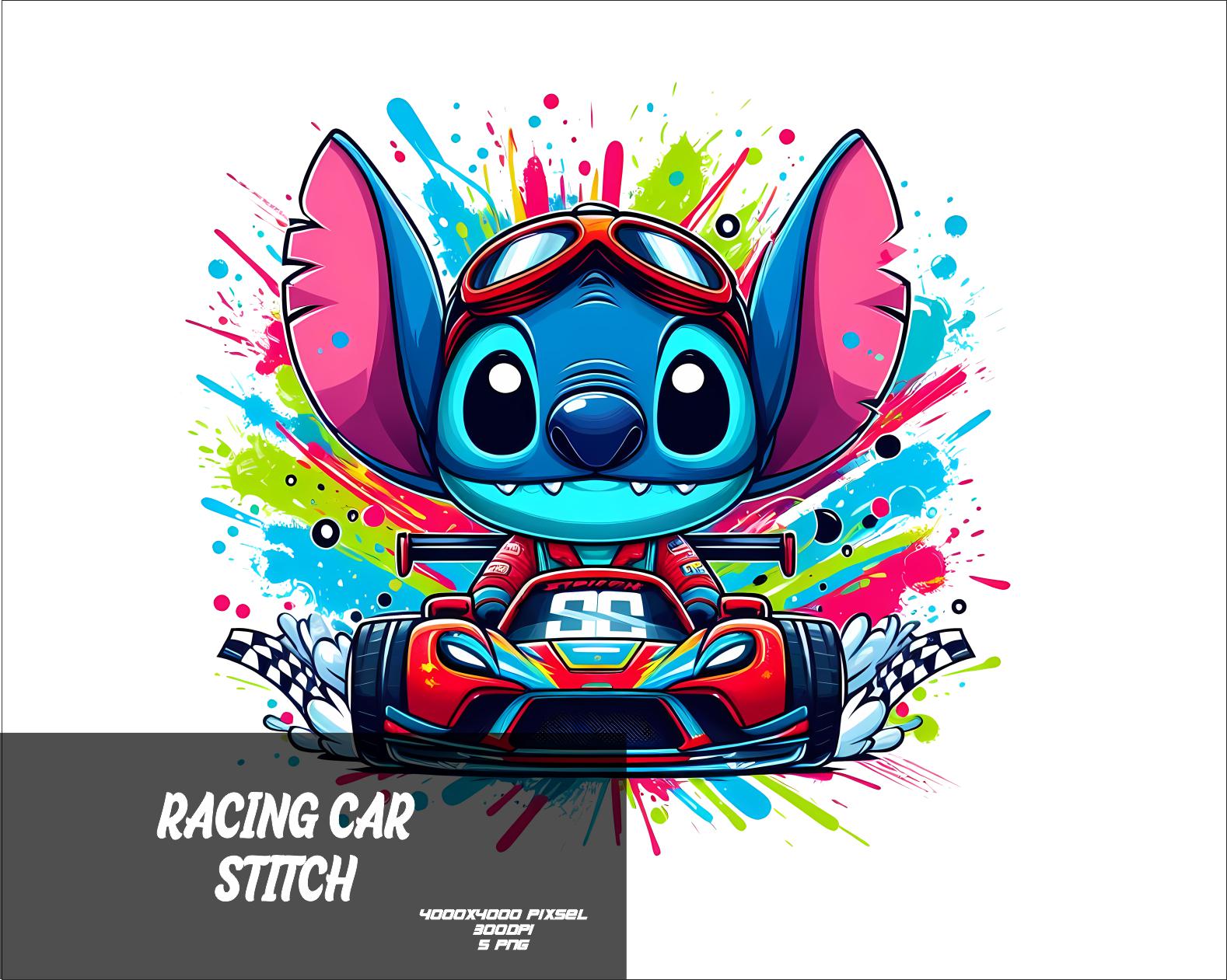 5 PNG Racing Car Stitch Png Stitch Splash and Watercolor Png Stitch ...