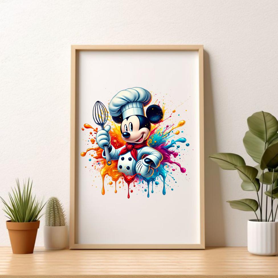 5 PNG Chef Mickey Png Chef Mouse Splash and Watercolor Png Mickey ...