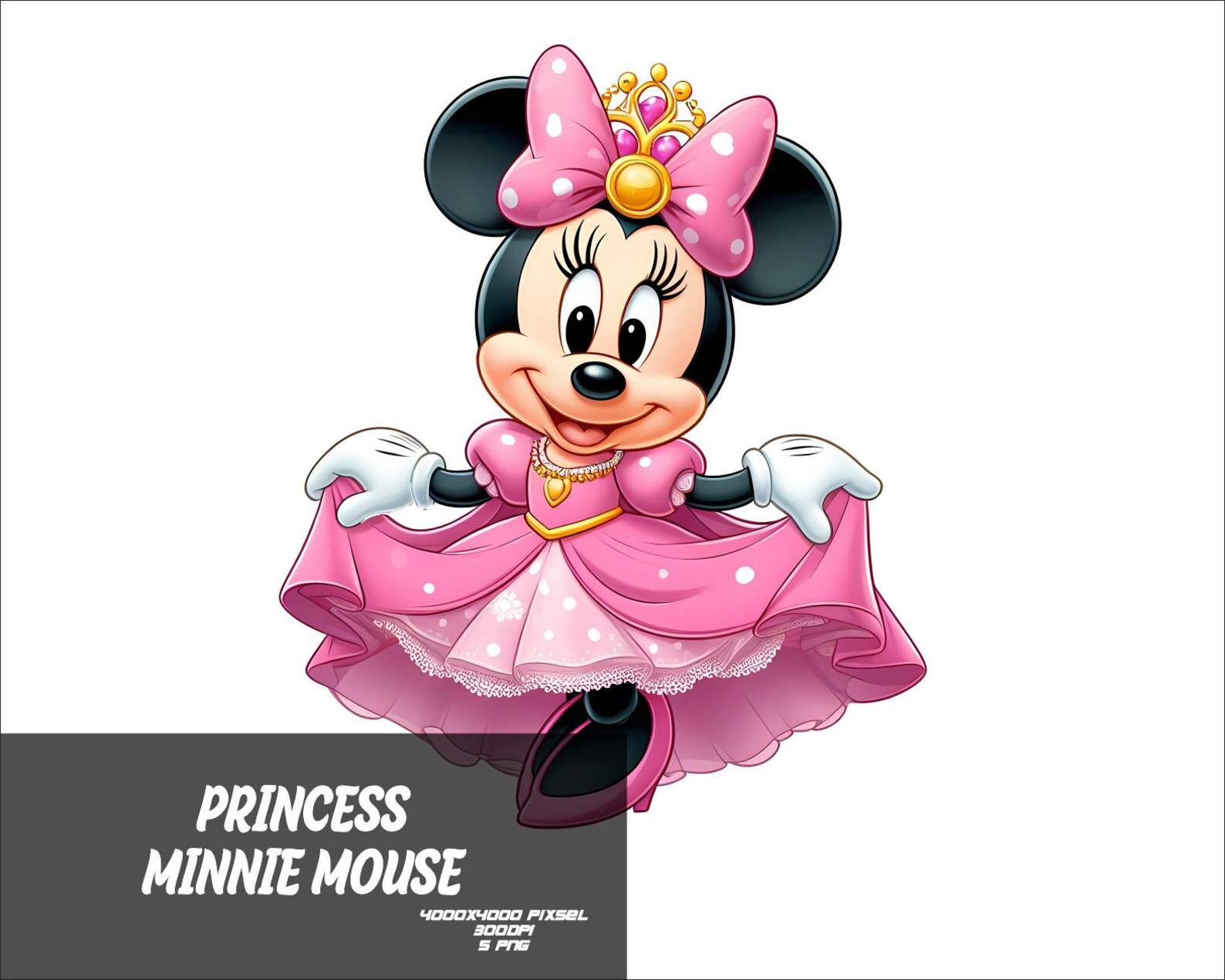 5 PNG Princess Minnie Png Mouse Splash and Watercolor Png Minnie ...