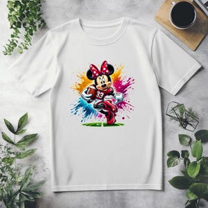 5 PNG American Footballer Minnie Png Mouse Splash and Watercolor Png ...