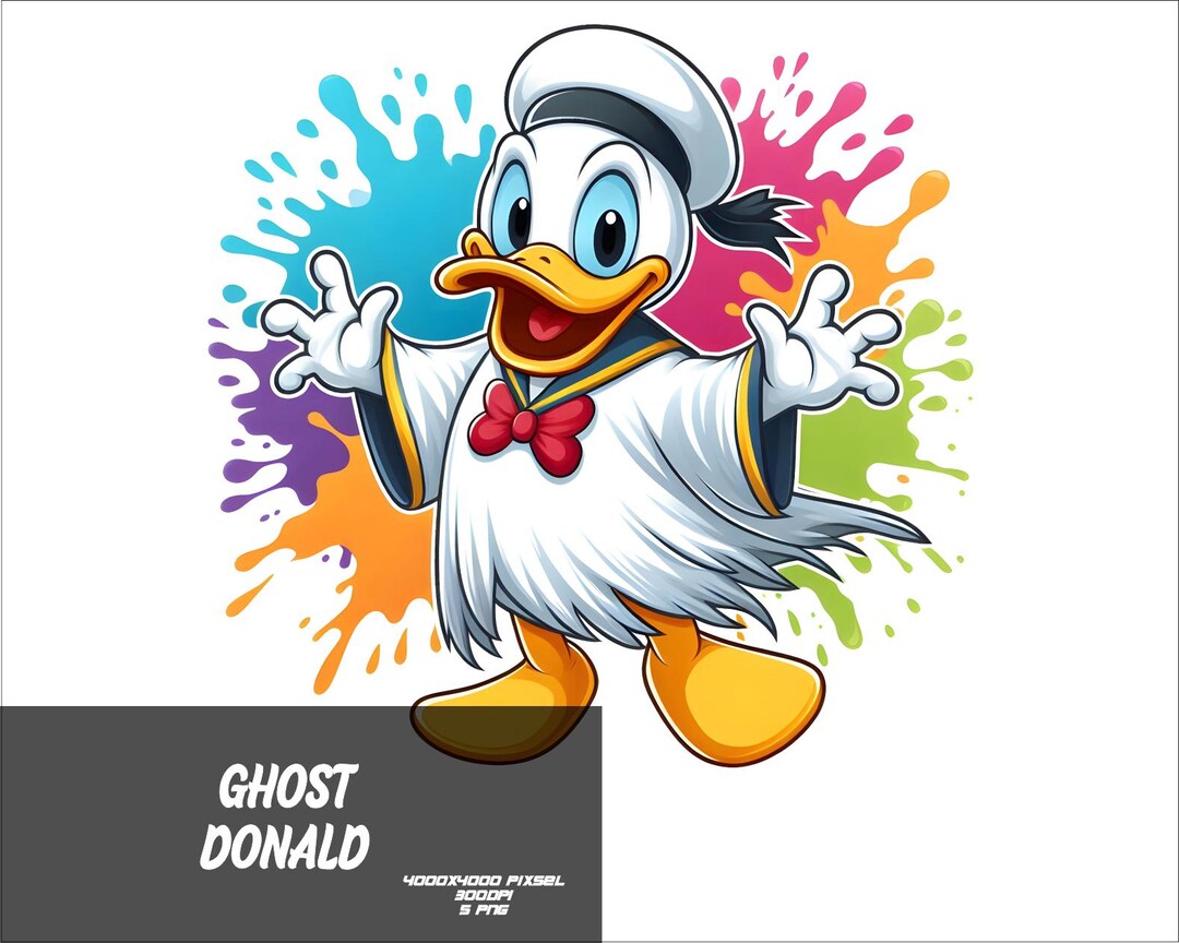 5 PNG Ghost Donald Png Splash and Watercolor Png Duck Transparent PNG ...