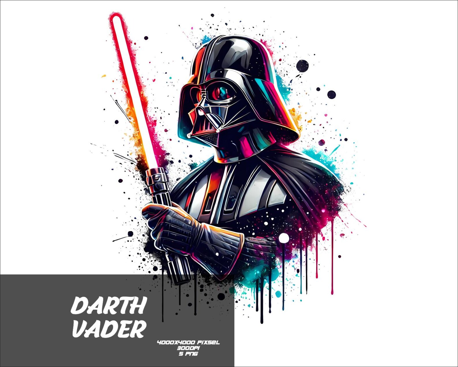 5 PNG Starwars Darth Vader Png Splash and Watercolor Png Starwars ...
