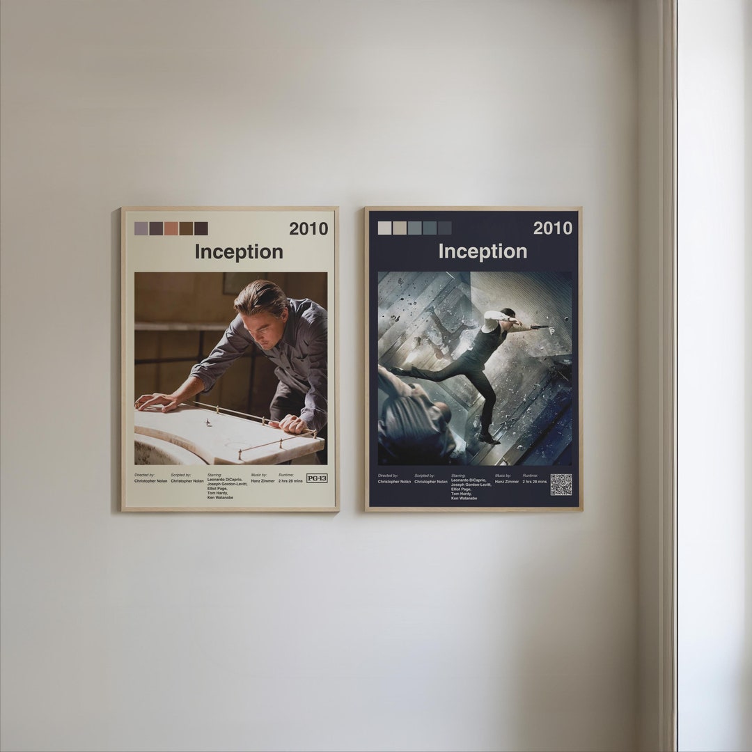 Inception Movie Poster | Mid-century Art | Minimalist Print - Etsy