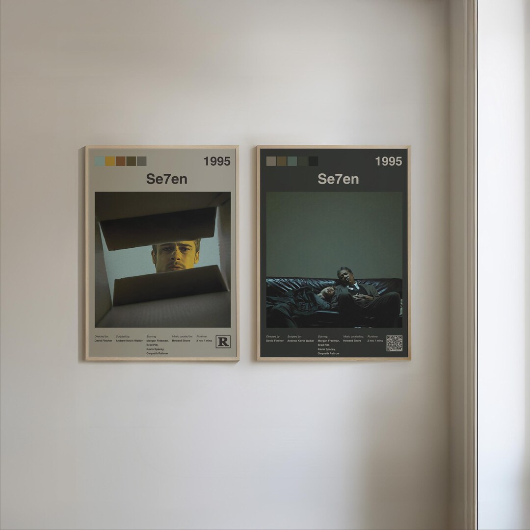 Se7en Movie Poster | Mid-century Art | Minimalist Print - Etsy