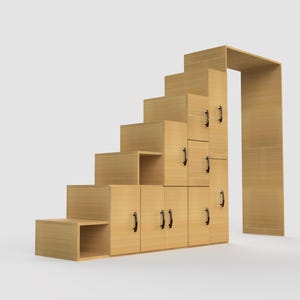 Loft Stairs With Kitchen Storage - Etsy