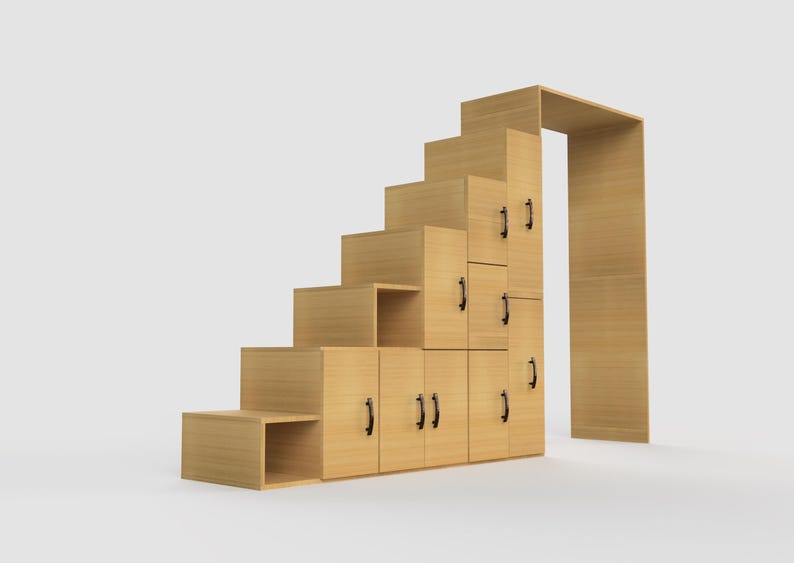 Loft Stairs With Kitchen Storage - Etsy