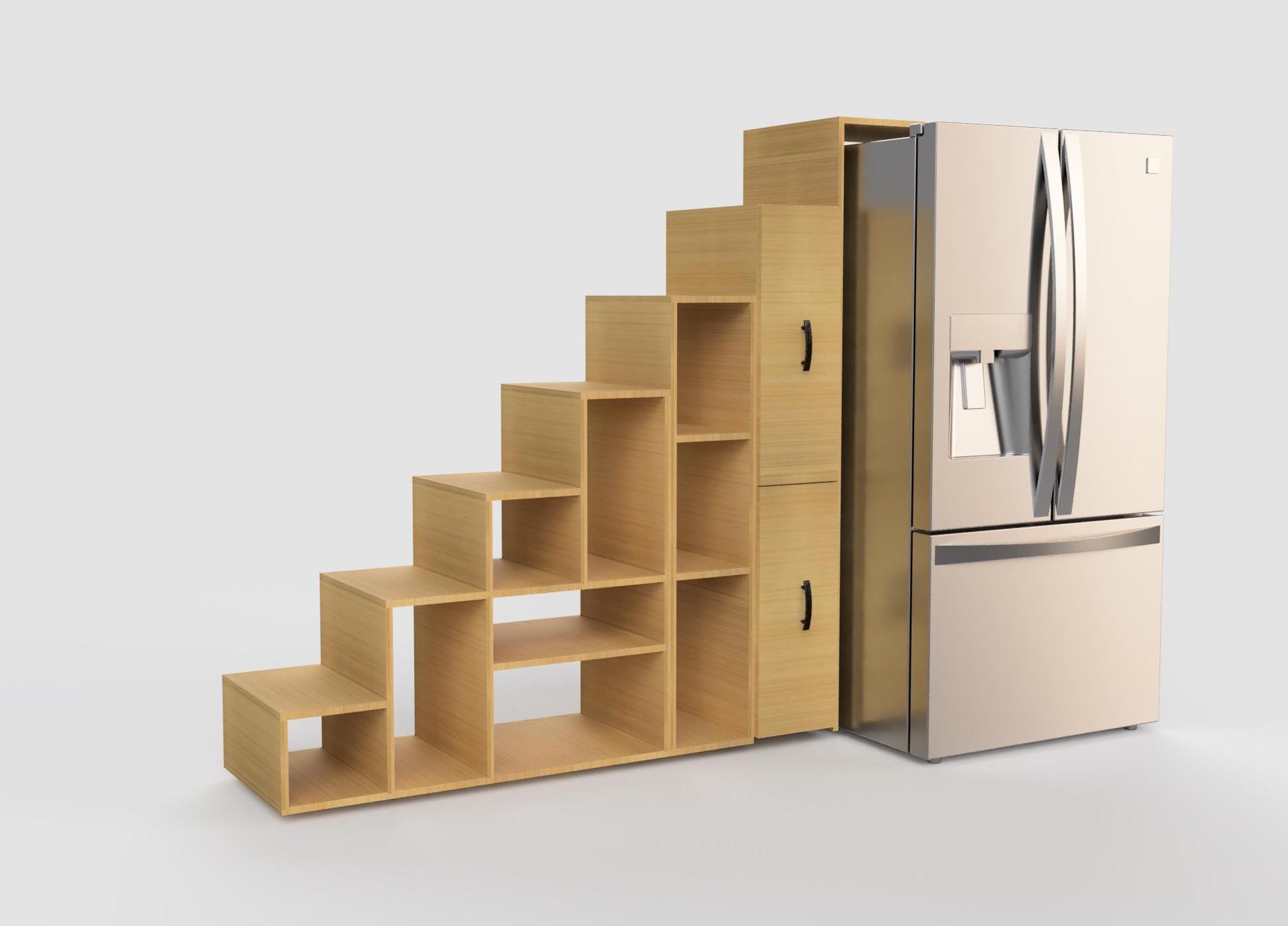 Loft Stairs With Kitchen Storage - Etsy