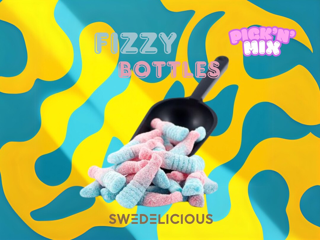 Swedish Candy Fizzy Bottles - Pick N Mix - Etsy