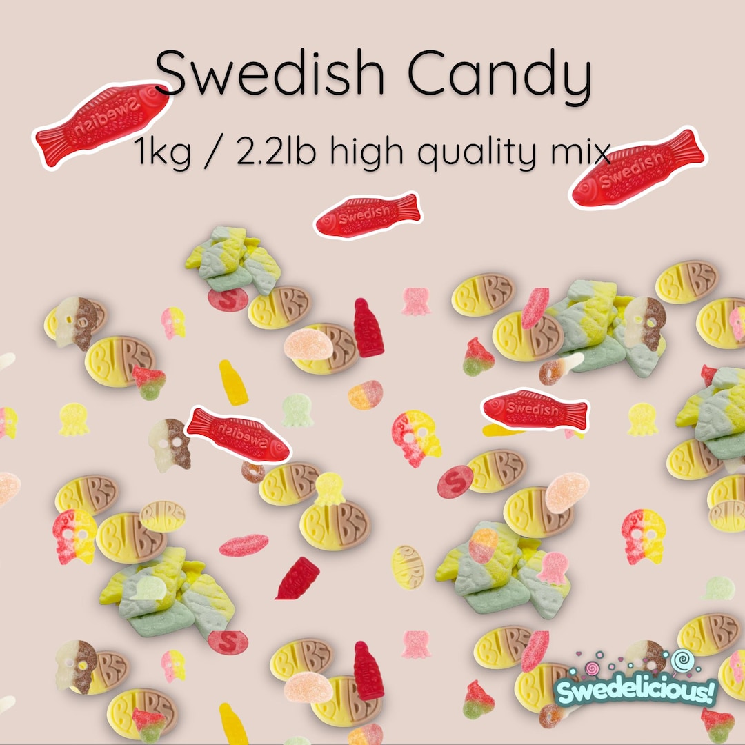 Mixed Swedish Candy 1kg/2.2lb Free Shipping Lösgodis BUBS Foam Candy ...