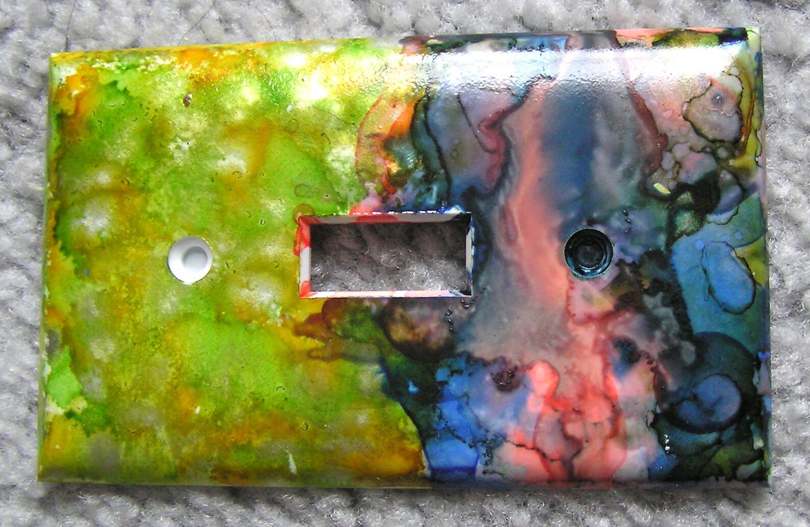 Hand Painted Light Switch Plates Colorful Switchplates | Etsy