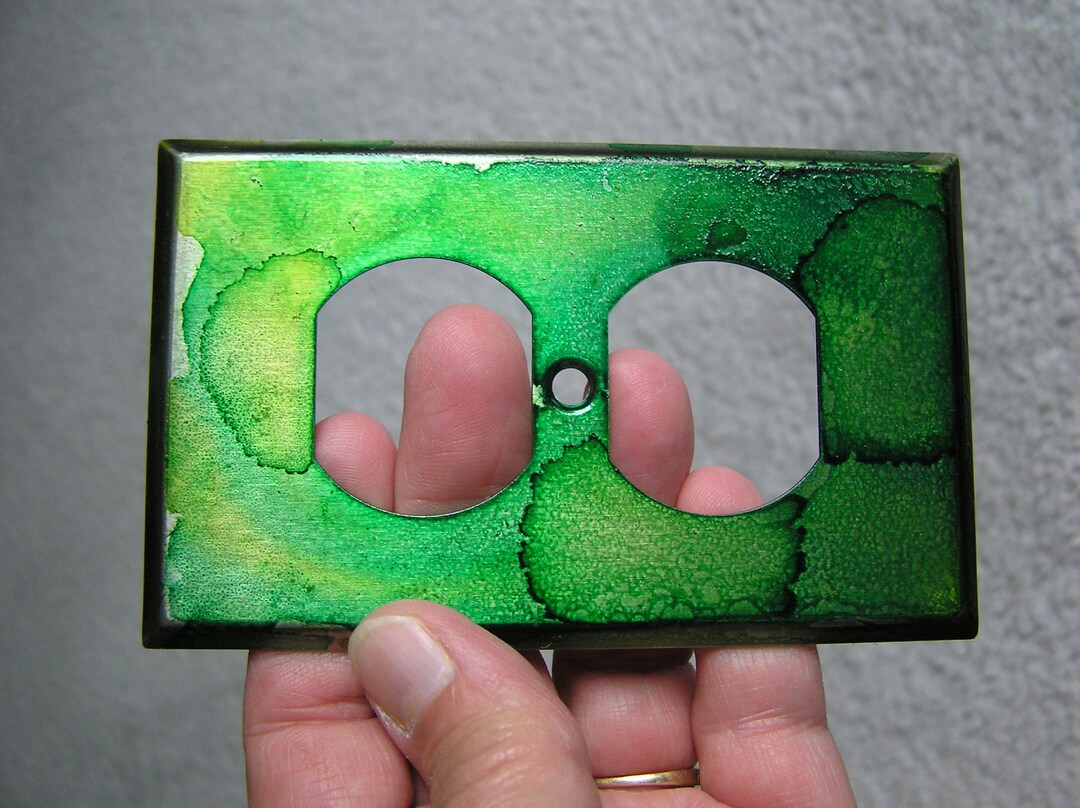 Hand Painted Metal Power Plug Plates Colorful Plug Plates - Etsy