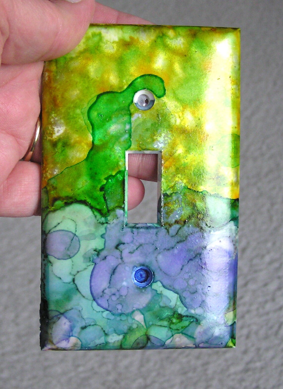 Hand Painted Light Switch Plates Colorful Switchplates | Etsy