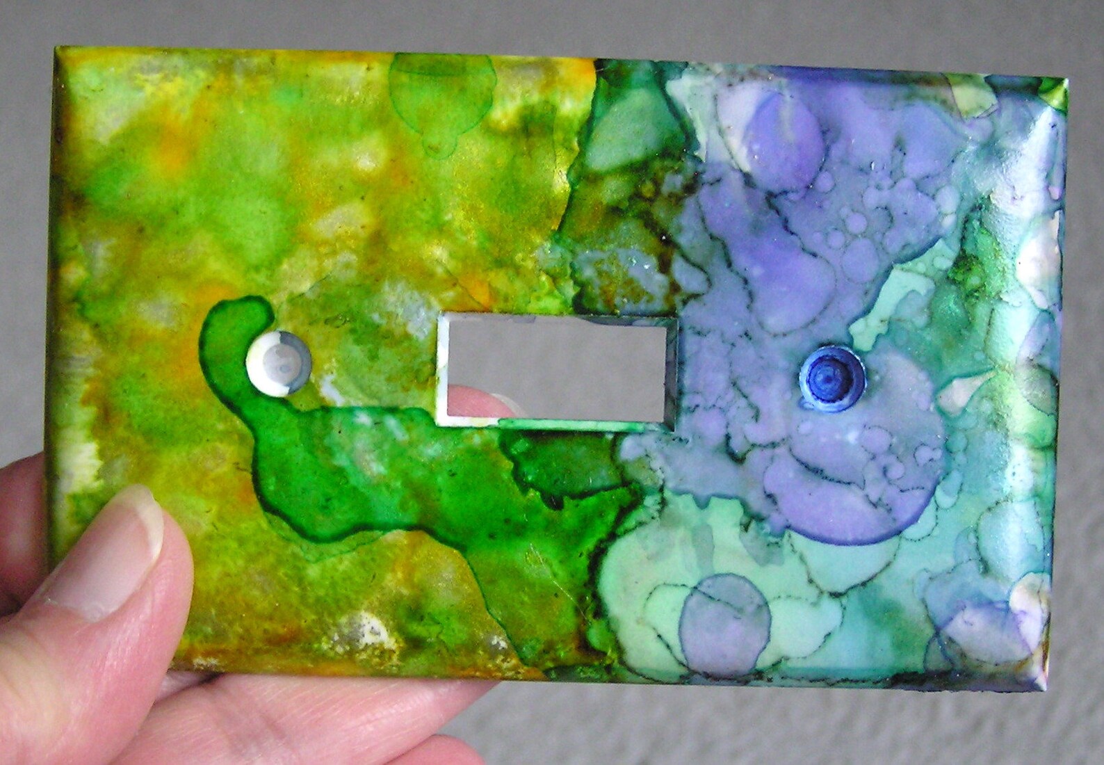 Hand Painted Light Switch Plates Colorful Switchplates | Etsy