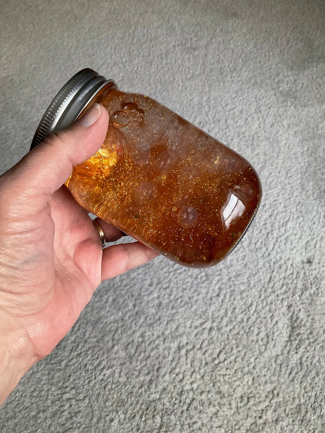 Glittery Sensory Bottle Calming Helper Stress Reliever Jar - Etsy
