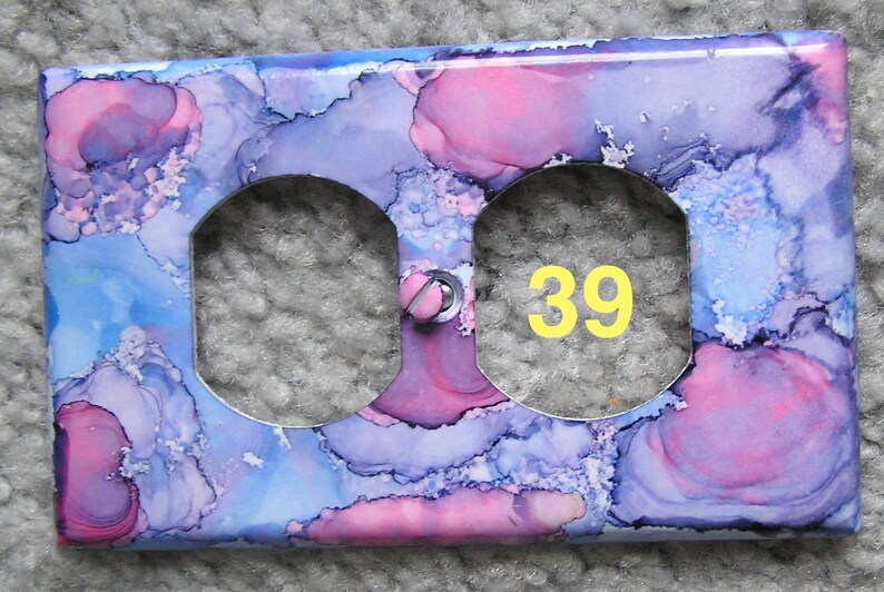 Hand Painted Power Plug Plates Colorful Plug Plates Alcohol | Etsy