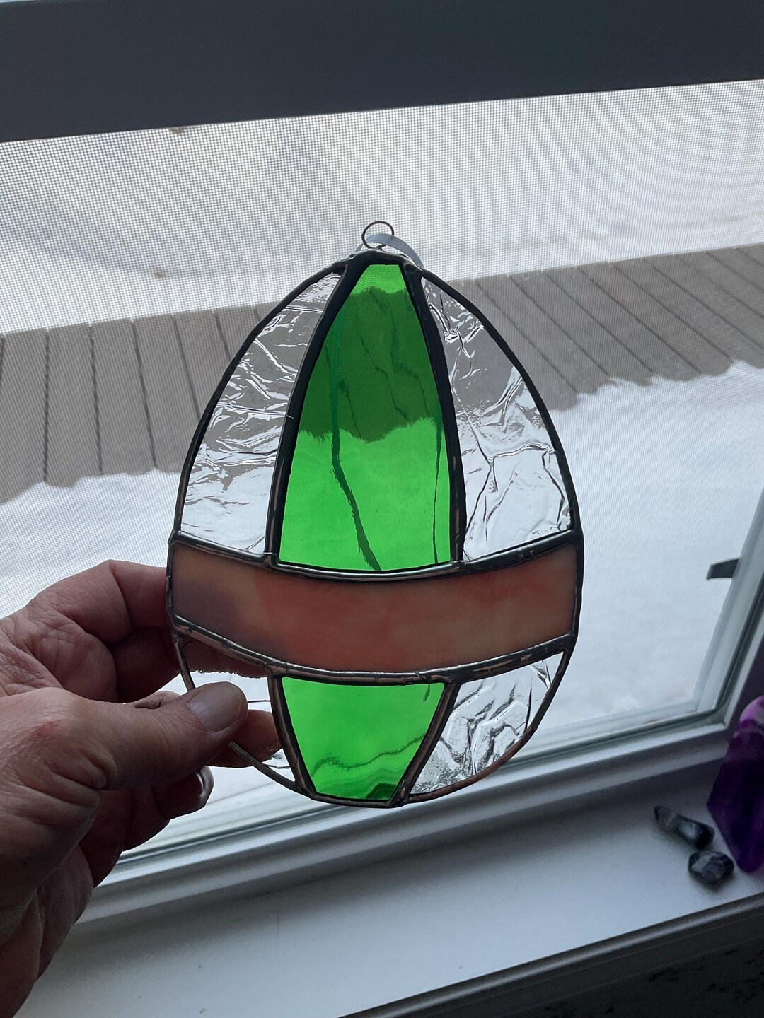 BEAUTIFUL EASTER EGG Stained Glass, Glass Egg, Glass Sun Catcher - Etsy