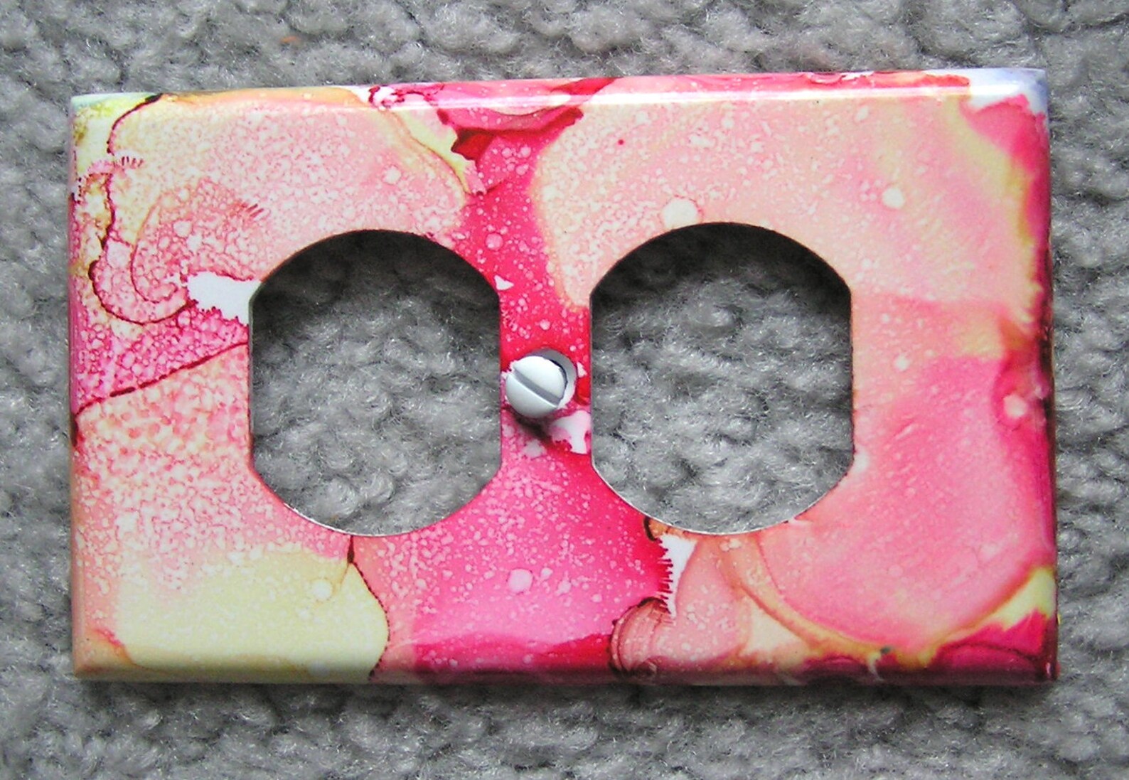 Hand Painted Power Plug Plates Colorful Plug Plates Alcohol | Etsy