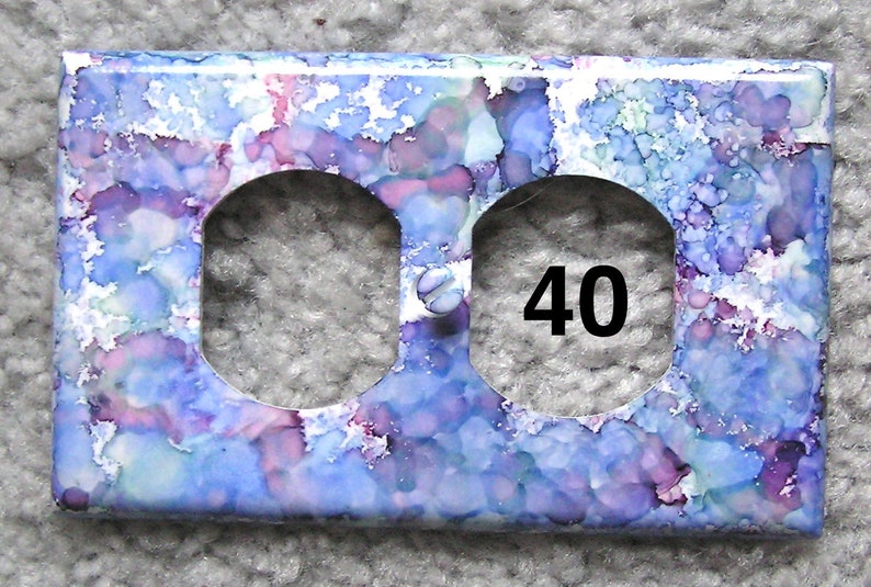 Hand Painted Power Plug Plates Colorful Plug Plates Alcohol - Etsy