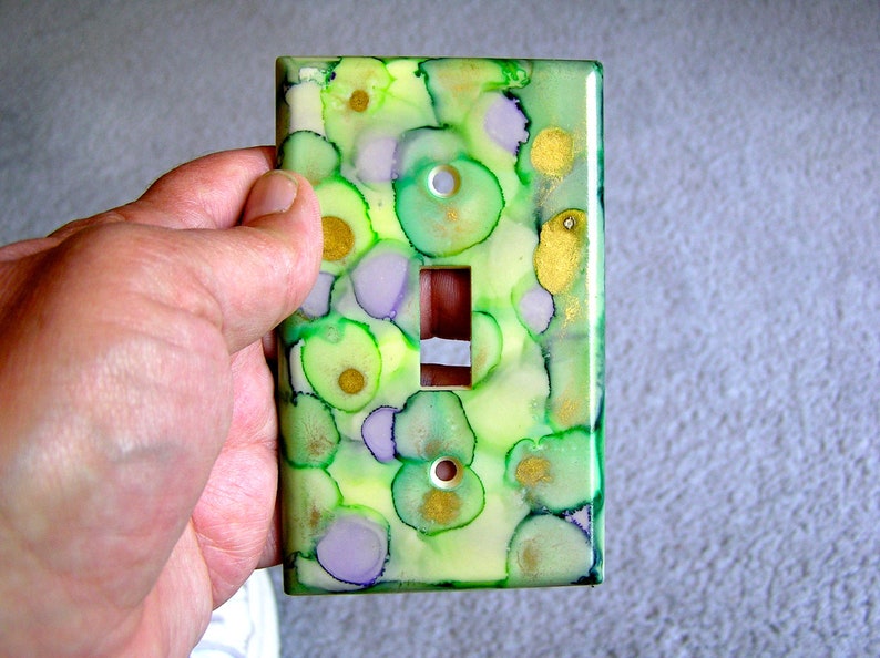 Hand Painted Light Switch Plates Colorful Switchplates - Etsy