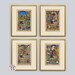 Four Jesus Good Friday Reproductions Medieval Illuminated Manuscript ...