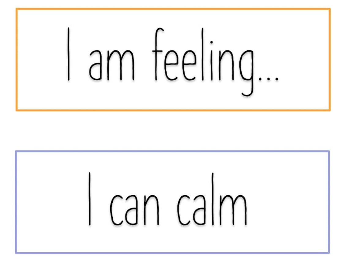 Conscious Discipline Calm Down Station - Etsy