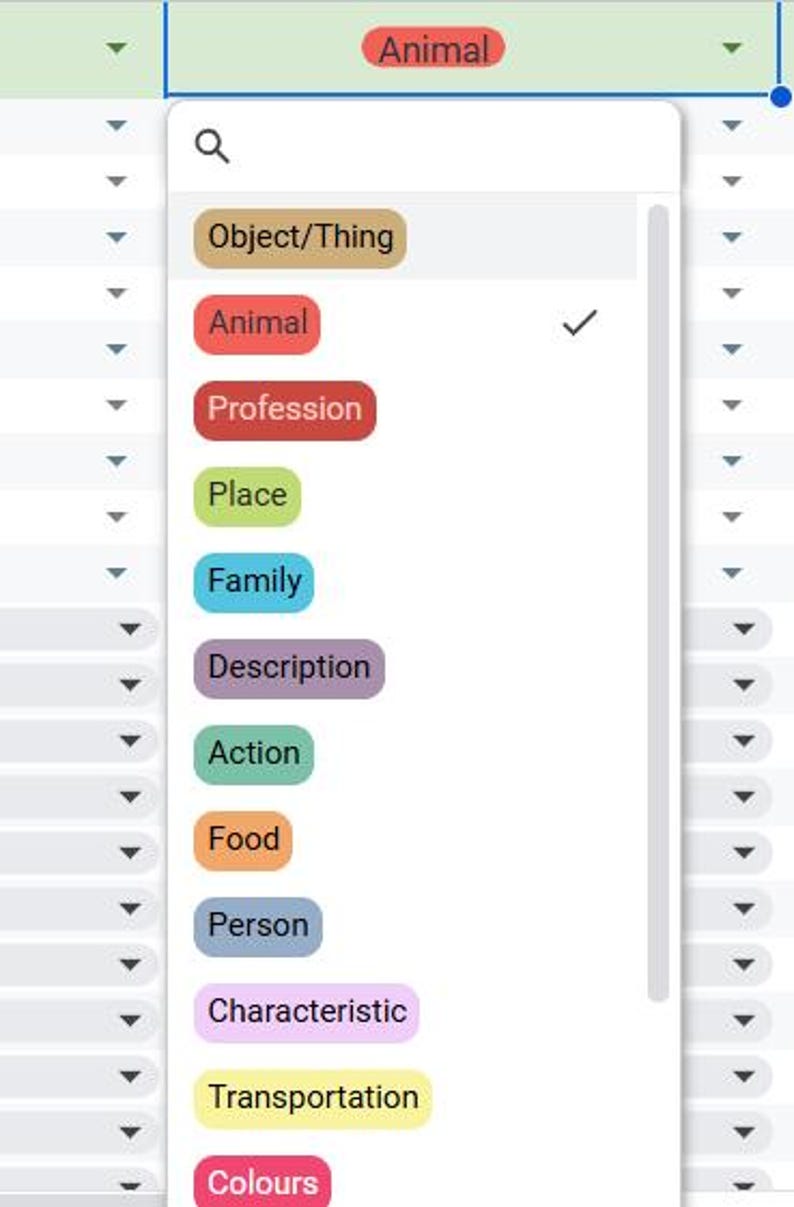Target Language Vocabulary Tracker Template - Etsy