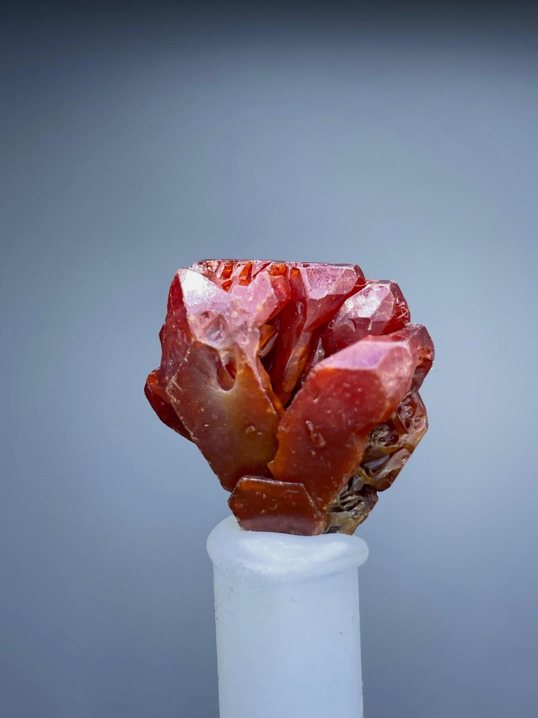 Rare Red Vanadinite Crystal Cluster From Mibladen, Midelt, Morocco ...