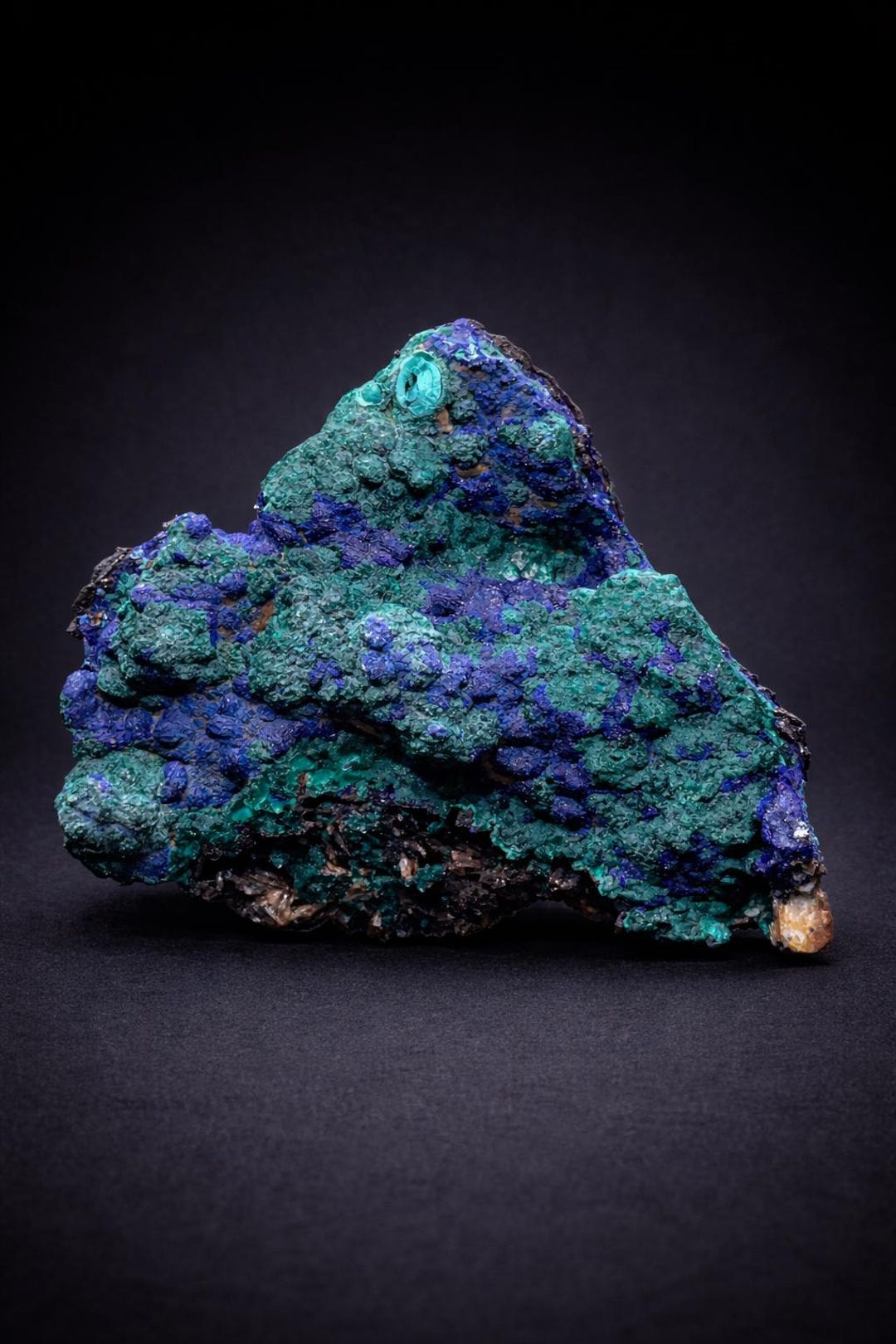 Natural Azurite With Malachite on Matrix – Blue Green Crystal Specimen ...