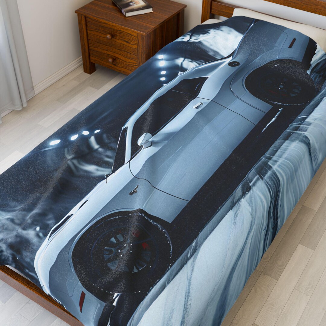 White Dodge Challenger Velveteen Plush Blanket - Etsy