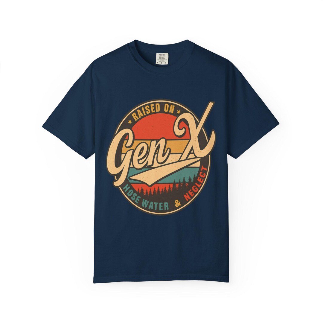 Gen X Nostalgia T-shirt: Retro 80s Graphic Art on Comfort Colors Cotton ...