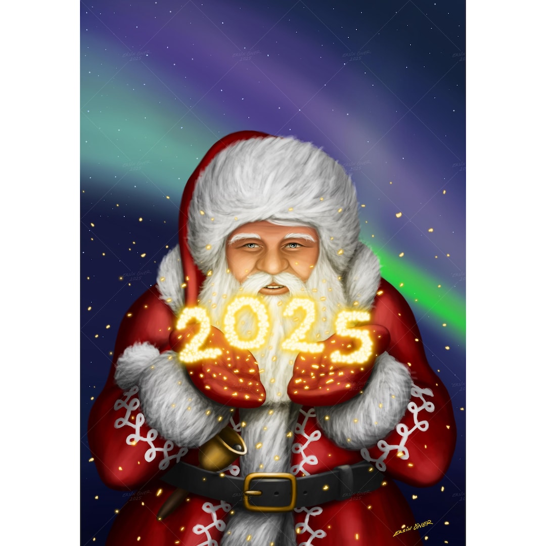 Santa Claus 2025 Northern Lights - Etsy