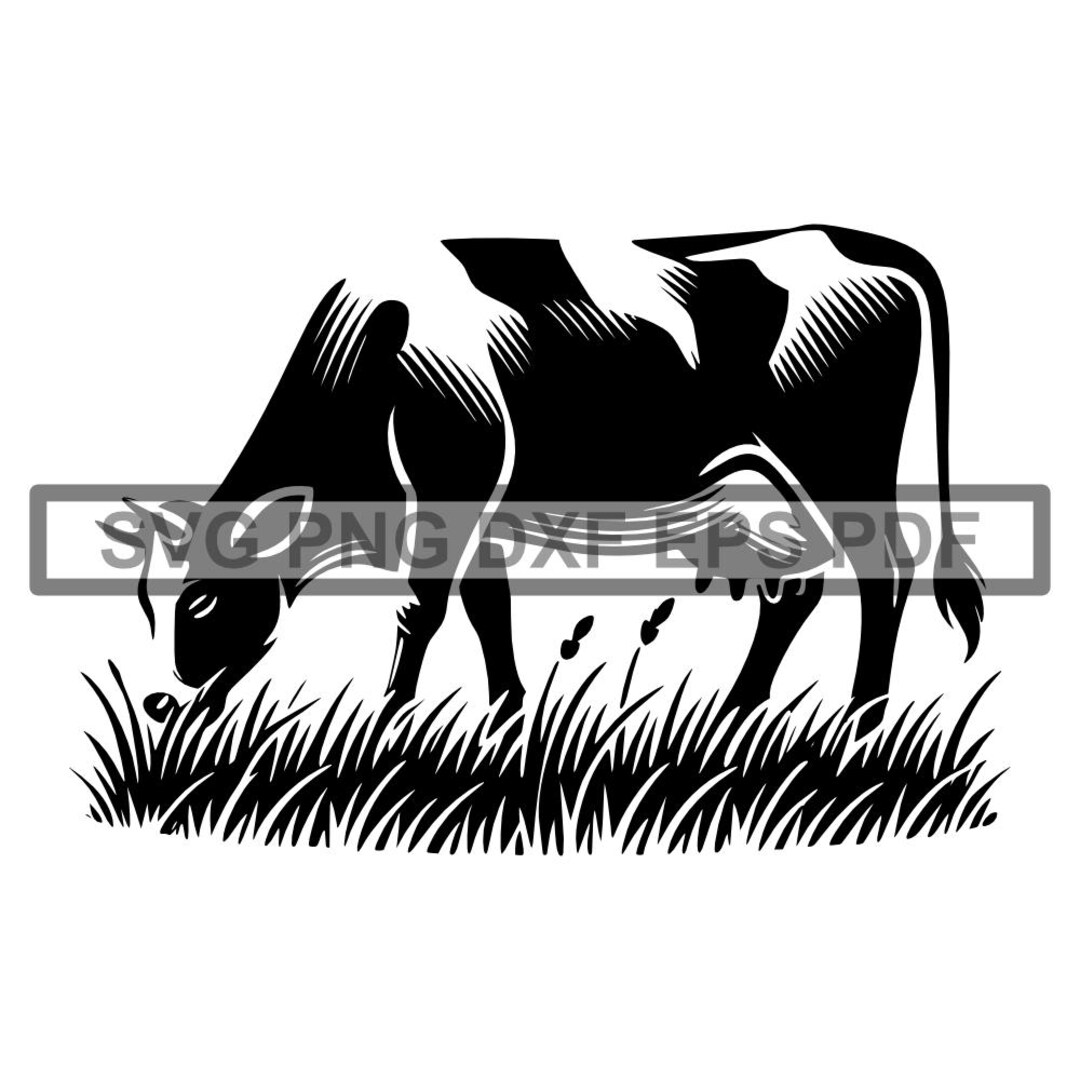 Dairy Cow Cattle Cow Design Files Svg Png Dxf Eps Pdf | Vector Graphic ...