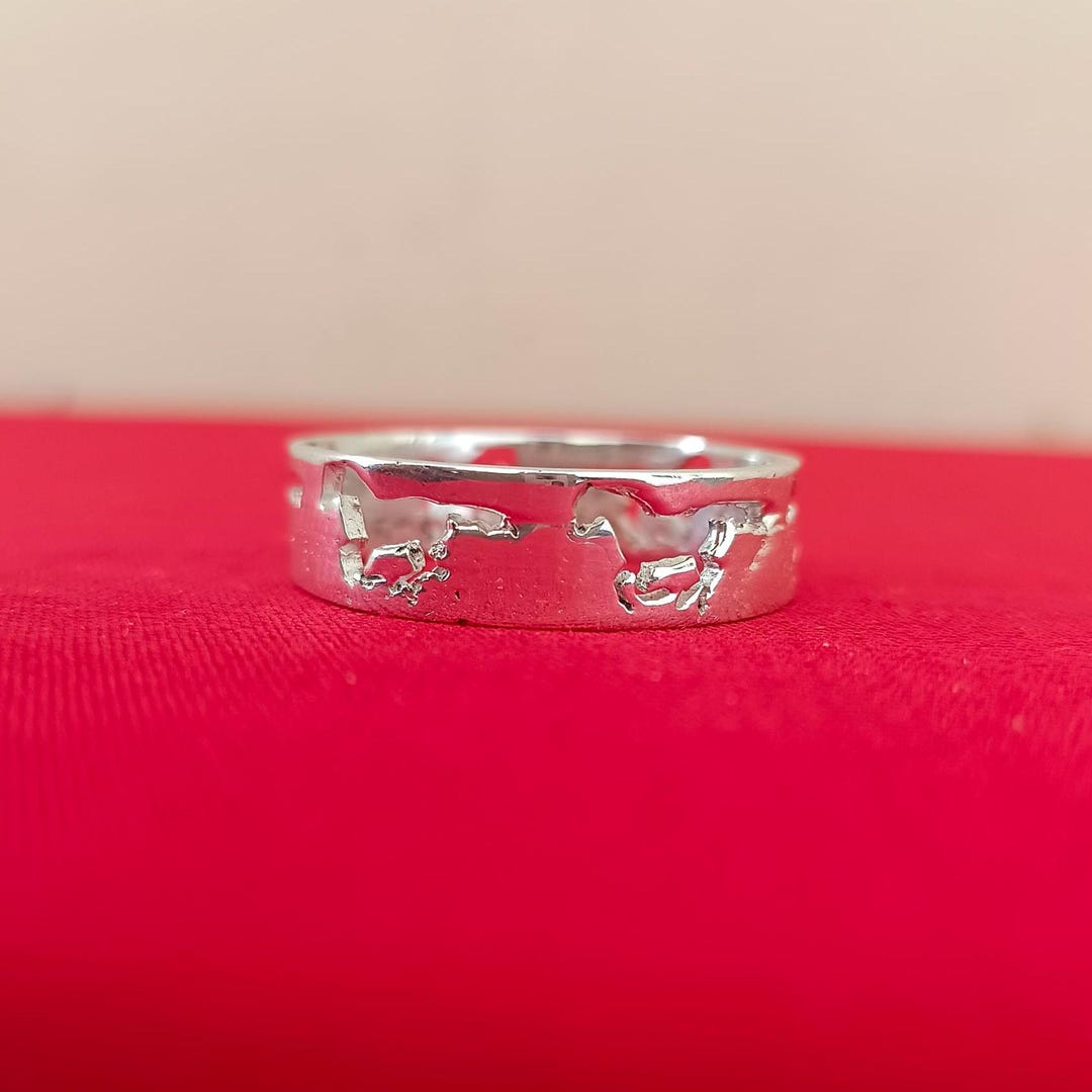 Silver Horse Ring, 925 Sterling Silver, Handmade Ring, Fidget Ring ...