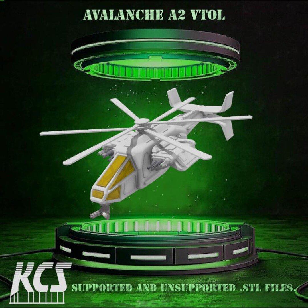 4X Avalanche A2 VTOL Alternative Battletech Kiwicolourstudio - Etsy