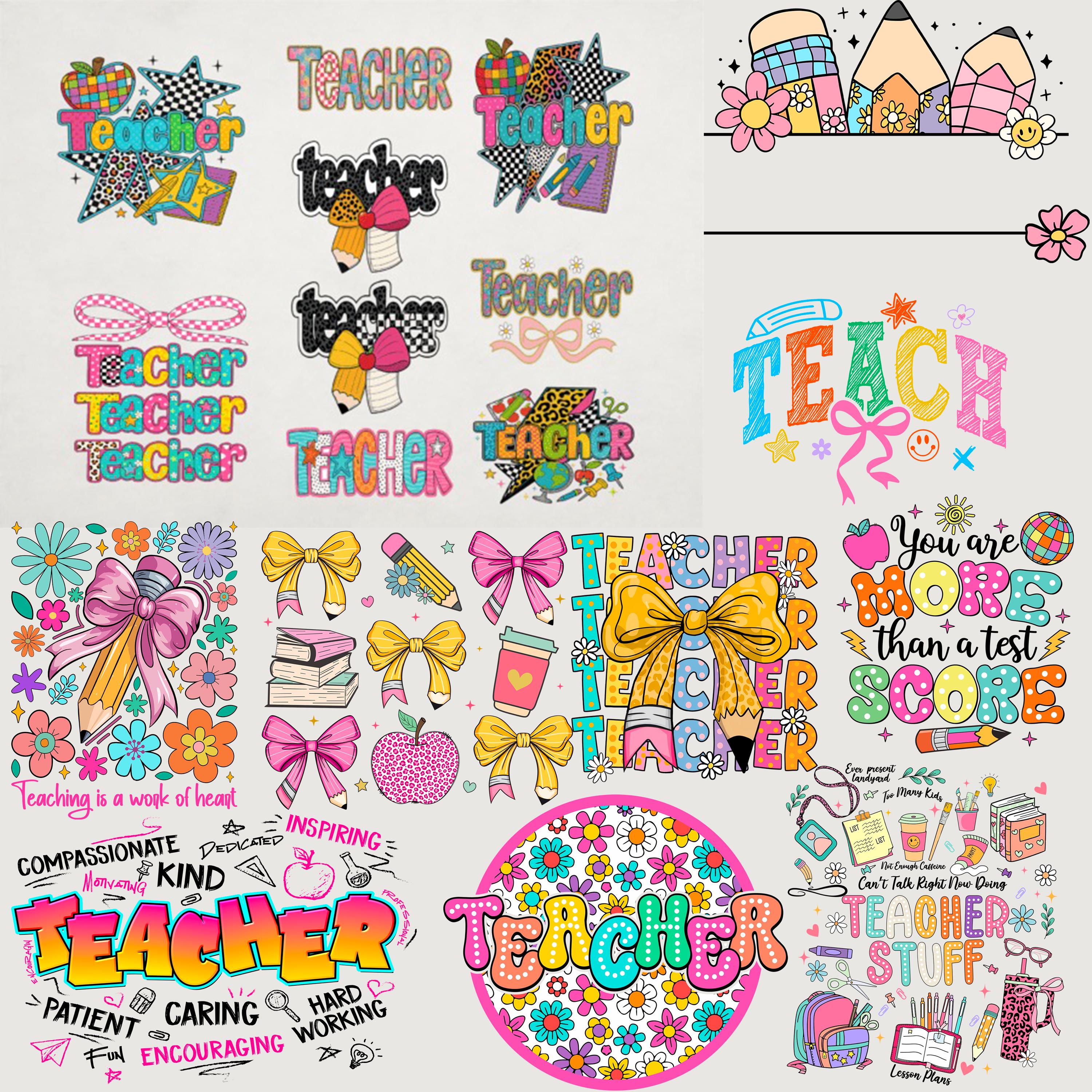 Retro Teacher Tour Png, Teacher Groovy Png, Retro Clipart for School ...