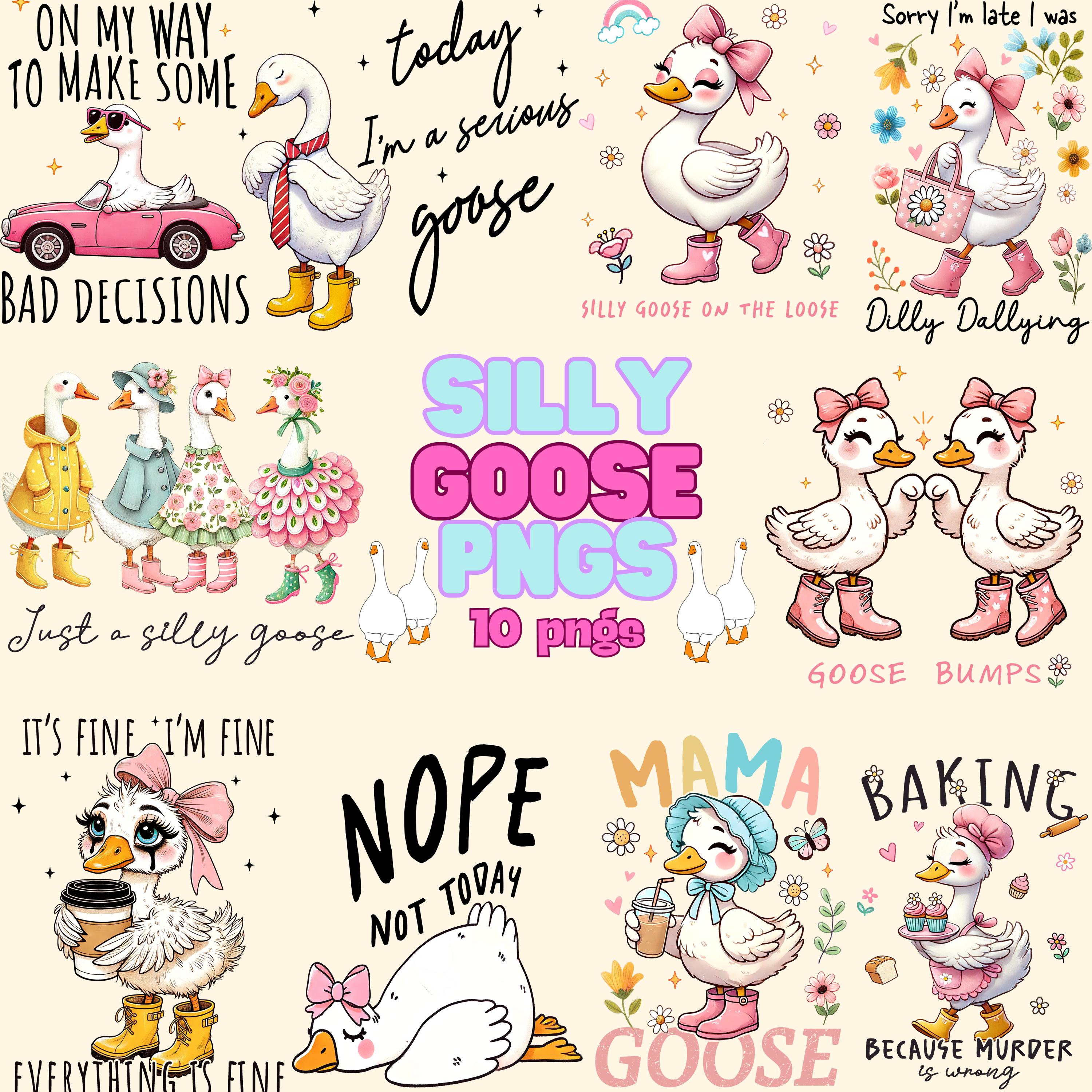 Silly Goose Png, Silly Goose Svg Png, Certified Silly Goose Png, Silly ...