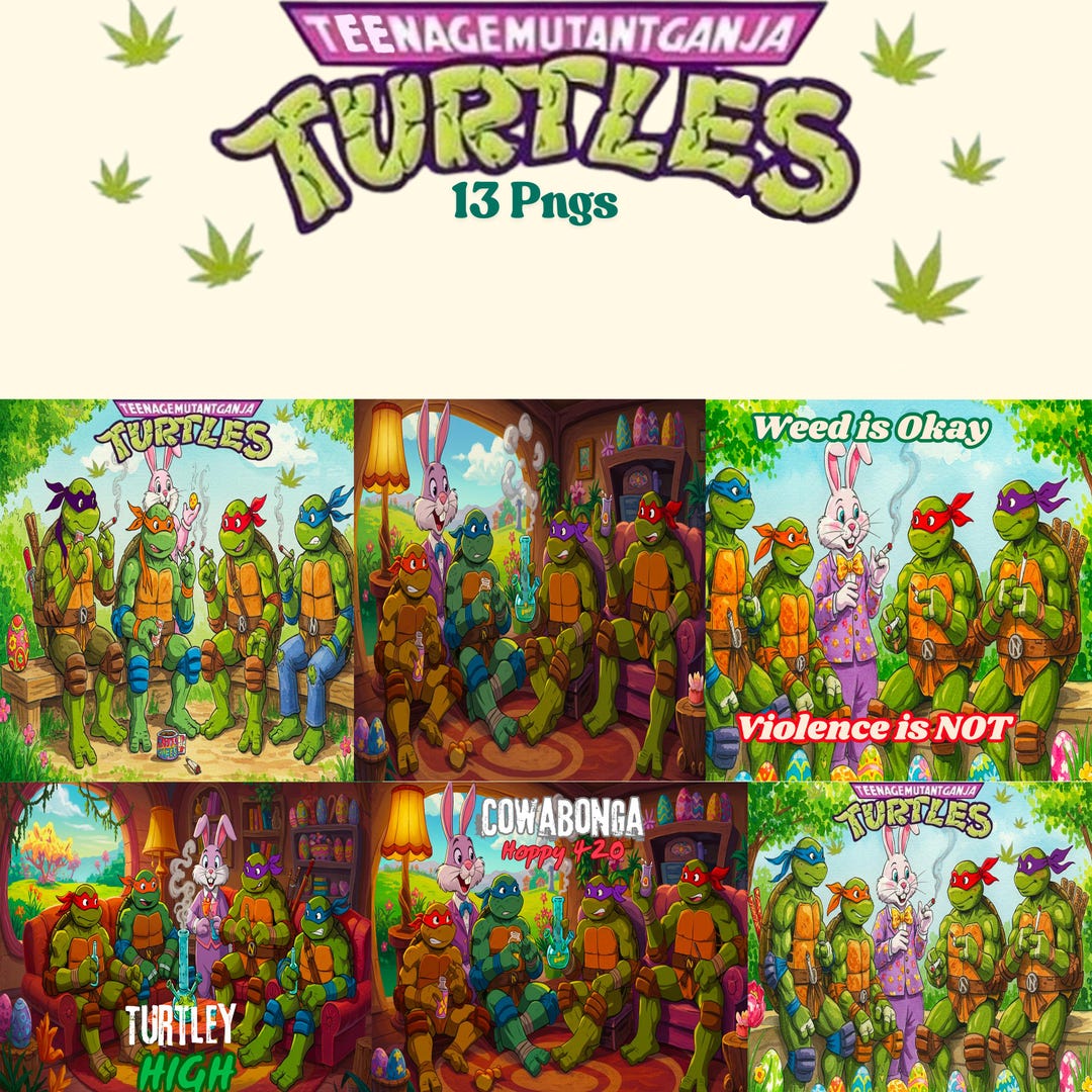 420 Easter Png, Ninja Turtles Png, 420 Png, 80s Born 90s Raised Png ...