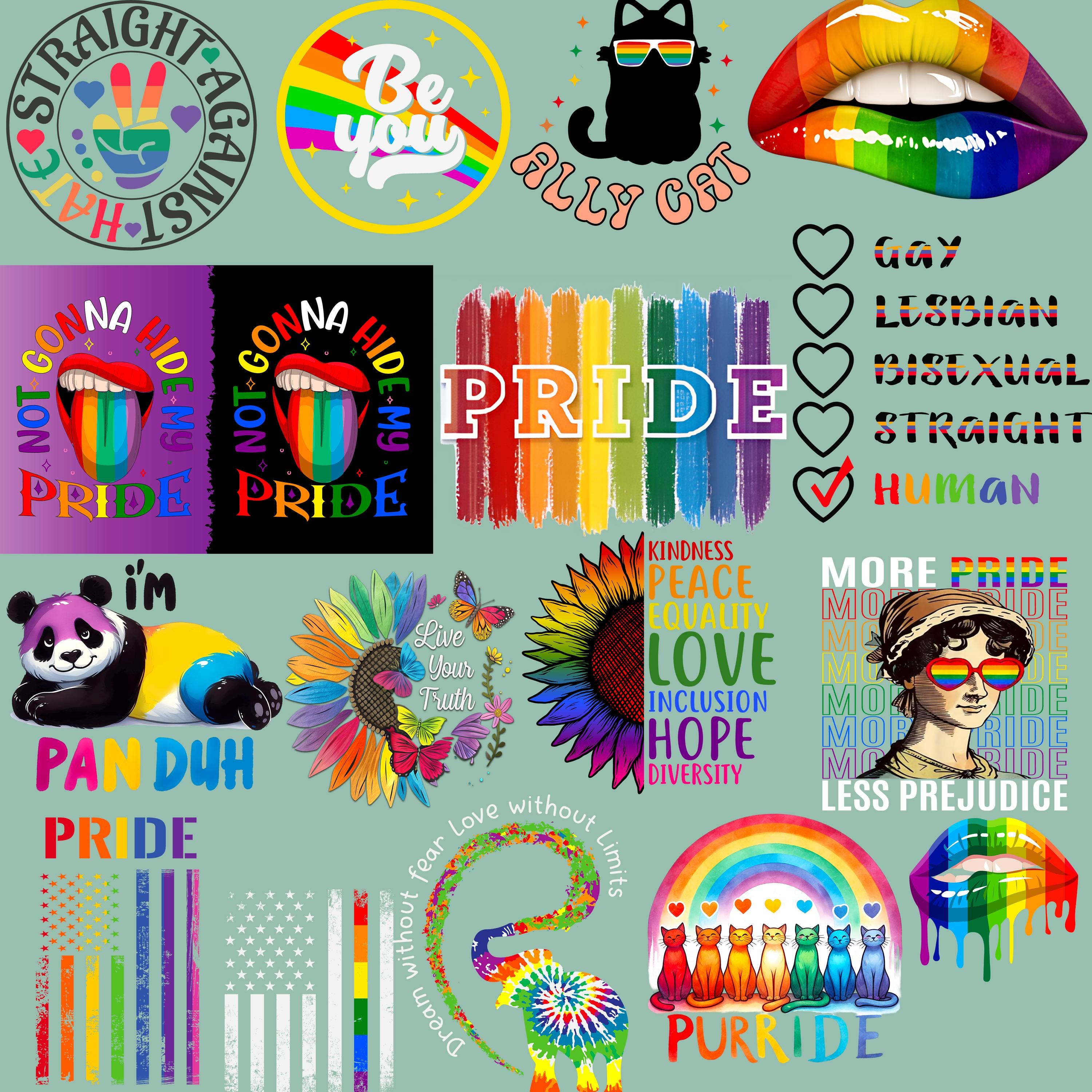 Gay Pride Png Bundle, LGBTQ Pride Svg, Lgbtq Quotes Png, Pride Bundle ...