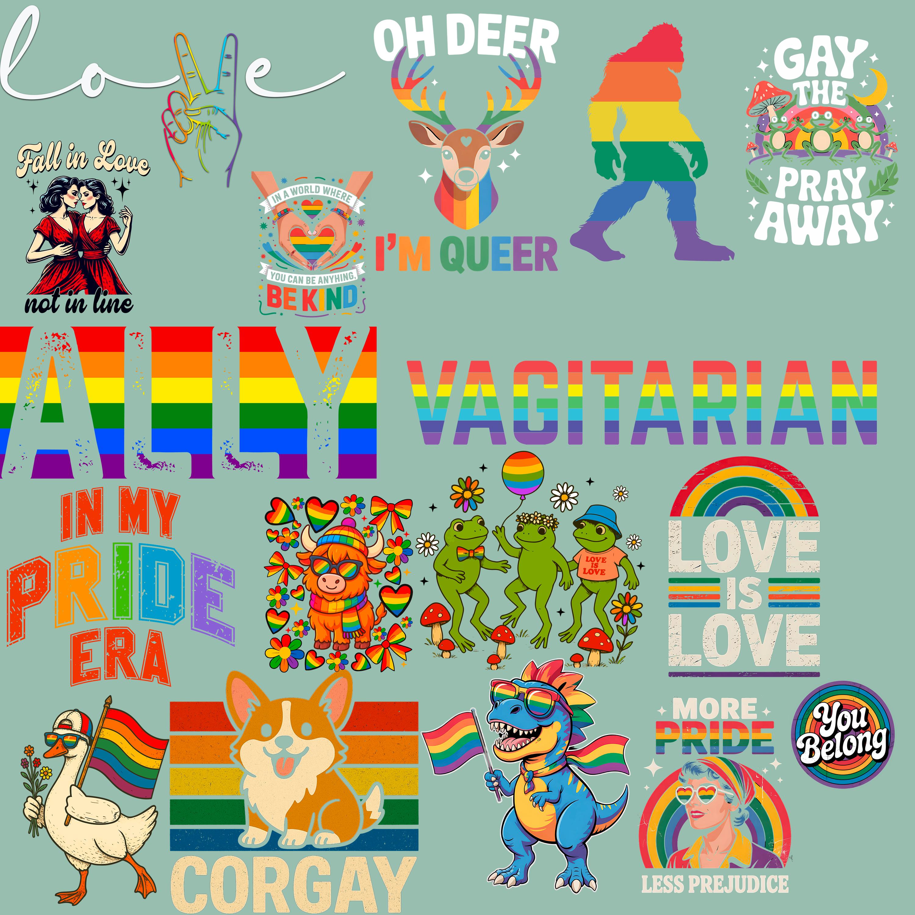 Gay Pride Png Bundle, LGBTQ Pride Svg, Lgbtq Quotes Png, Pride Bundle ...