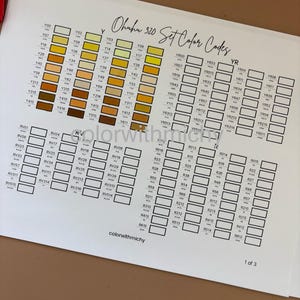 Ohuhu 320 Conversion Code Swatch Sheet | New and Old Color Codes, Ohuhu ...