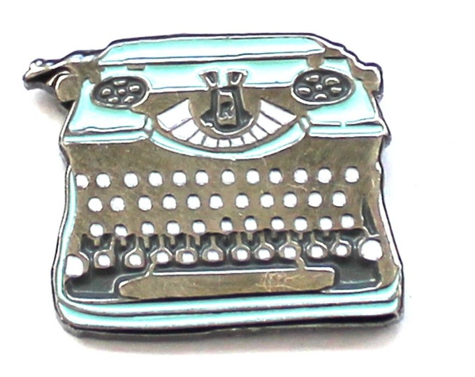 Typewriter Pin, Vintage Typewriter Enamel Pin, Writer Gift, Writer ...